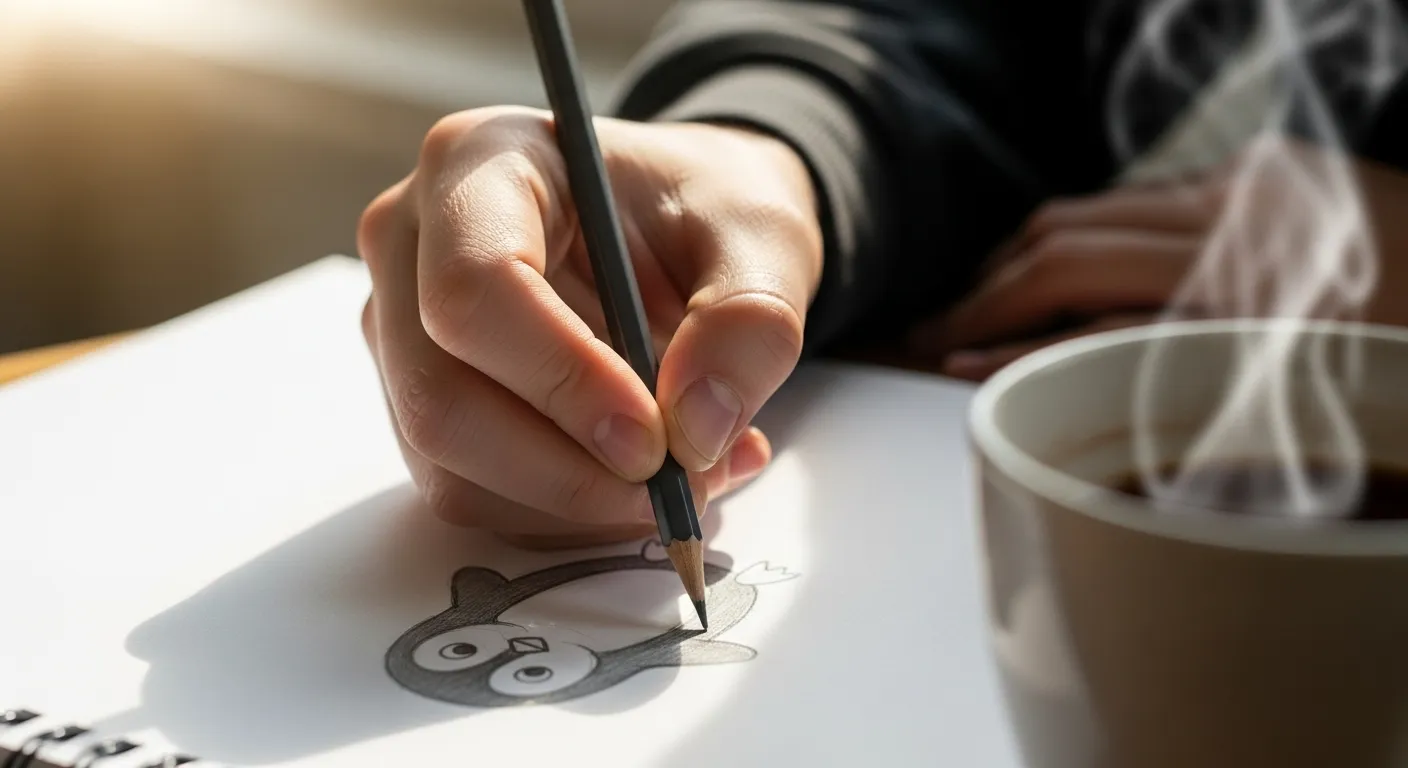 How to Sketch an Adorable Winter Penguin Tattoo Step by Step - inkgreat.com