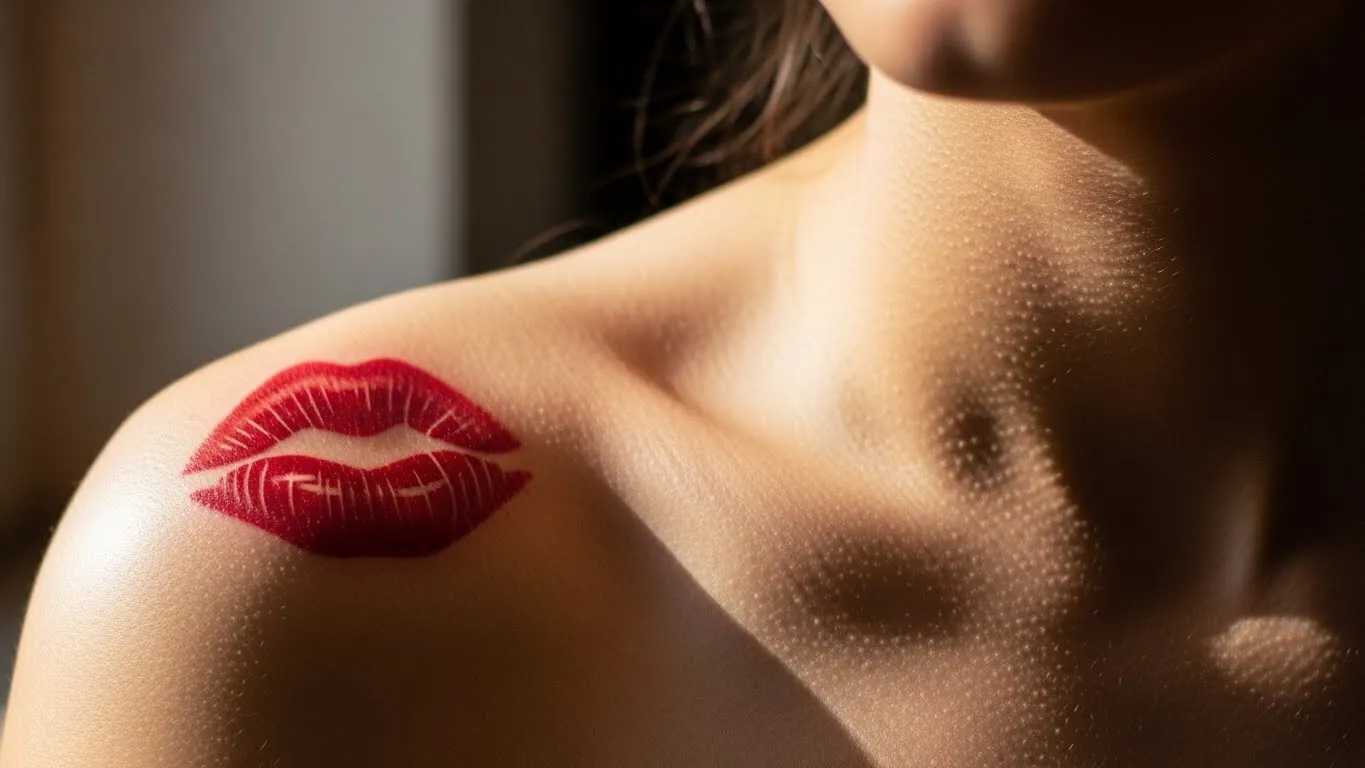 28 Kiss Tattoos That Add Bold Romantic Expression - inkgreat.com